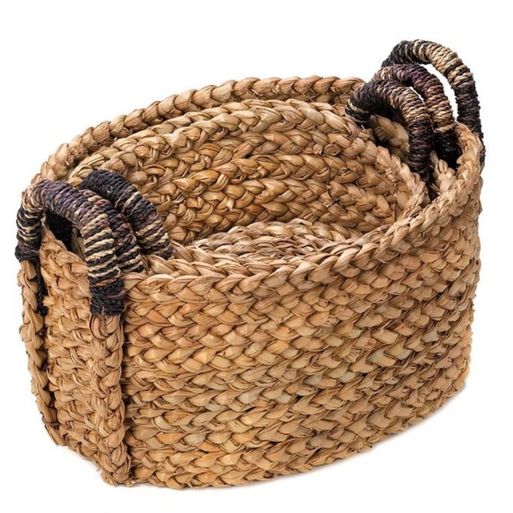 Kitchen | Rustic Woven Nesting Basket For Kitchen 3 Pc Small | Poshmark